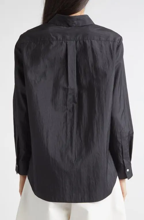 Partow Bryant Nylon & Silk Button-up Shirt