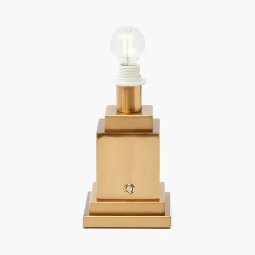 MRS. ALICE Square Rechargeable Lamp - Brass