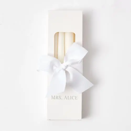 MRS. ALICE Snow Candles - White