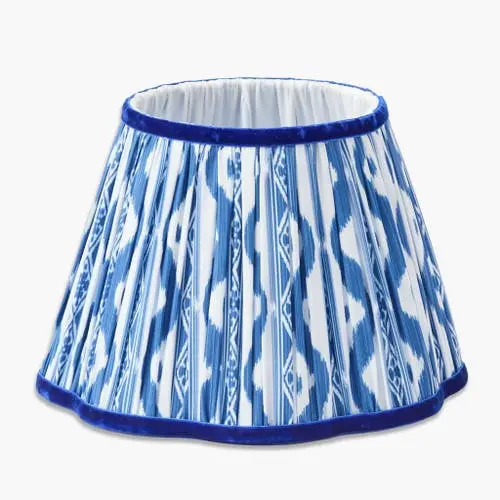 MRS. ALICE Ikat Lampshade - Blue
