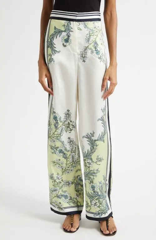 Veronica Beard Grigore Floral Print Pants