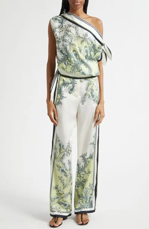 Veronica Beard Grigore Floral Print Pants
