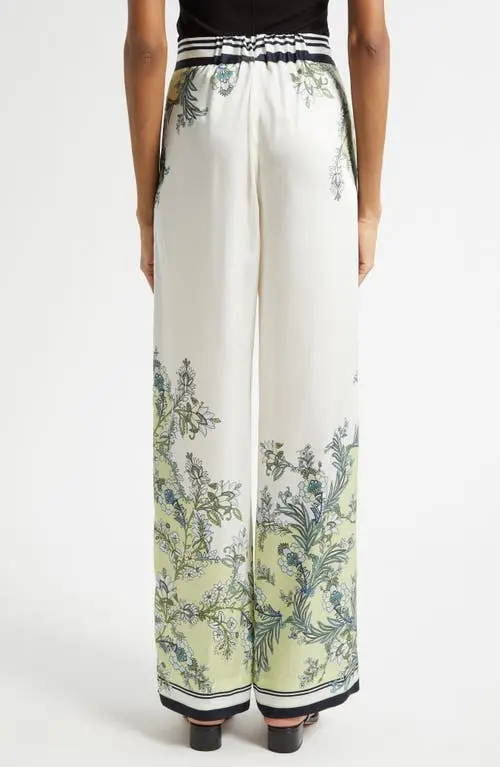 Veronica Beard Grigore Floral Print Pants