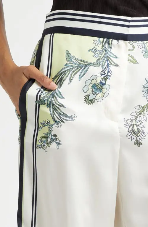 Veronica Beard Grigore Floral Print Pants