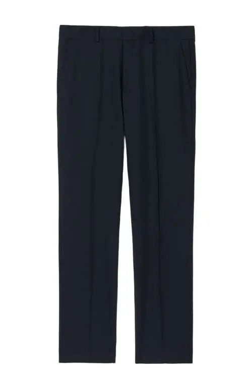 Sandro Wool Suit Trousers - Navy Blue