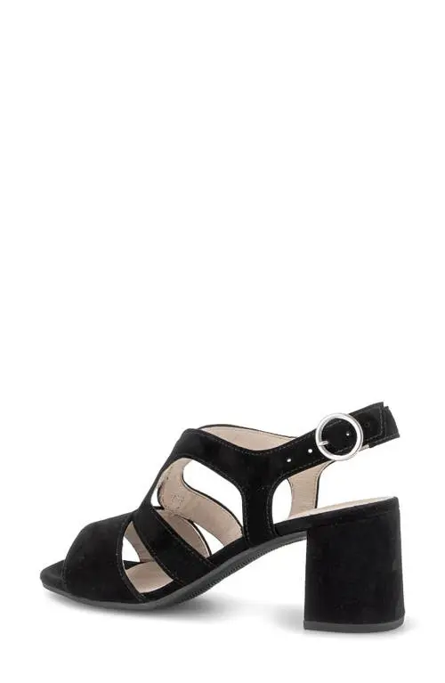 Gabor Ankle Strap Sandal - Black