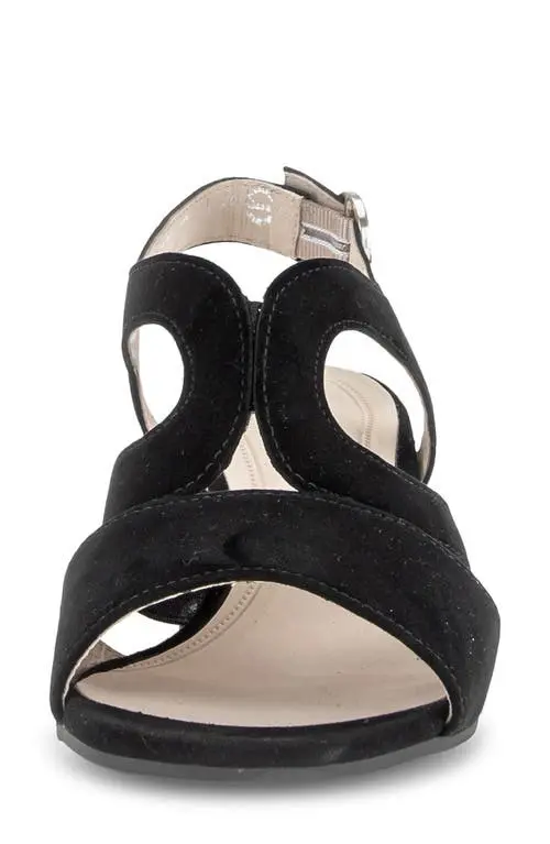 Gabor Ankle Strap Sandal - Black