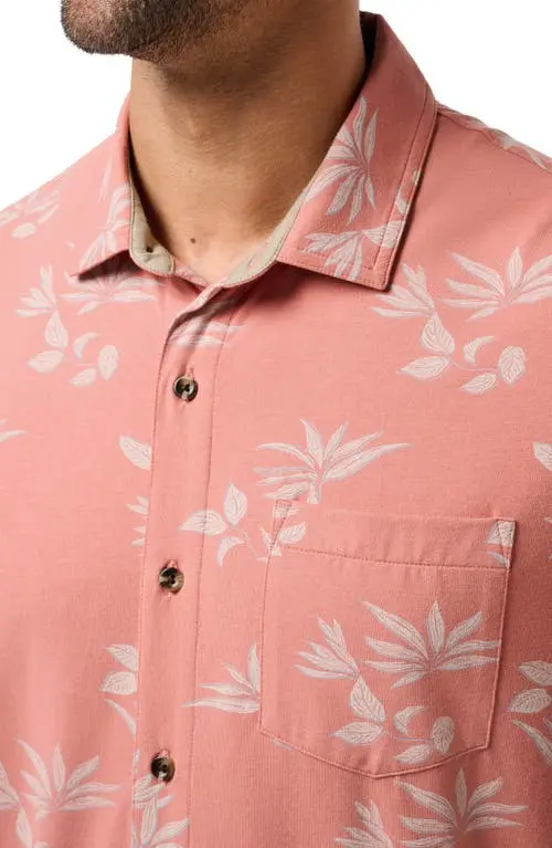 Travis Mathew Comfortknit Yoyage Short Sleeve Button-up Shirt