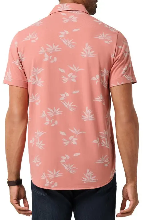 Travis Mathew Comfortknit Yoyage Short Sleeve Button-up Shirt
