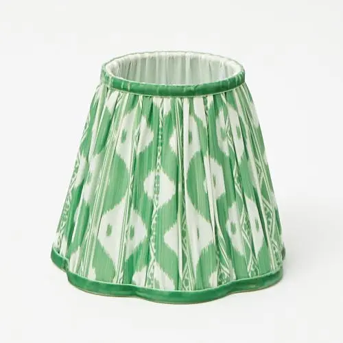 MRS. ALICE Ikat Lampshade - Green