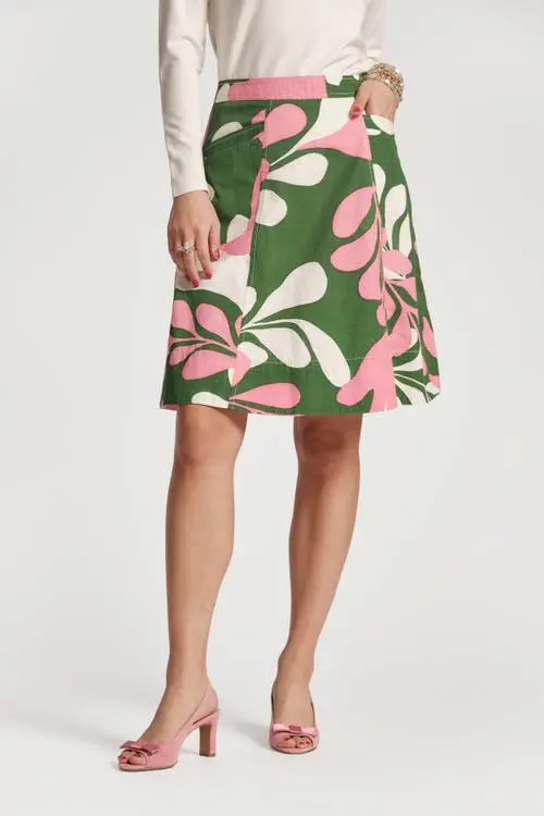 FRANCES VALENTINE A-line Skirt - Treetop/multi