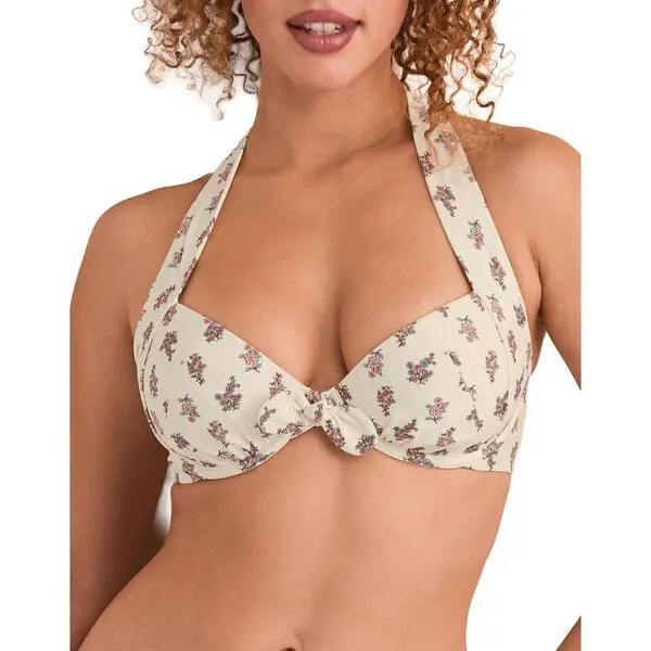 ADORE ME Shelbie Swimwear Swimwear Top - Floral Beige