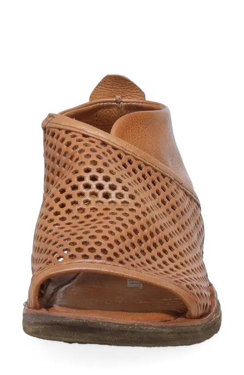 A.S.98 Reiley Perforated Sandal - Whiskey