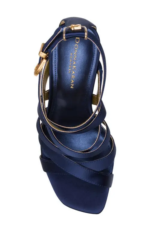 Donna Karan New York Briarrose Ankle Strap Sandal - Nightfall Blue