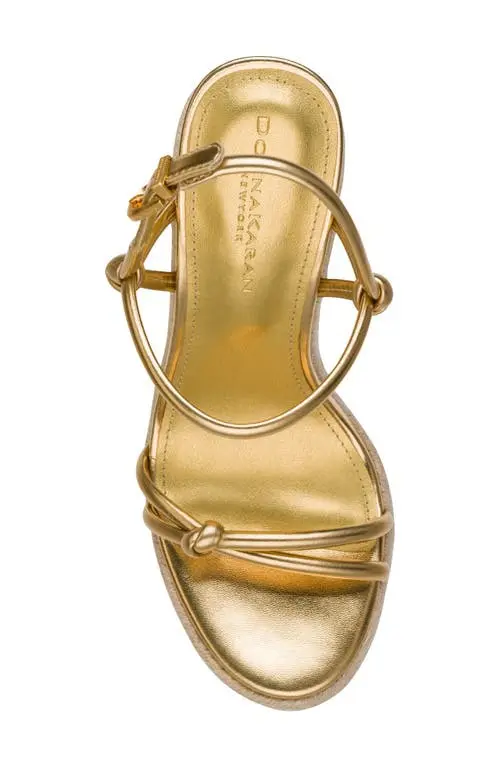 Donna Karan New York Slingback Espadrille Wedge Sandals