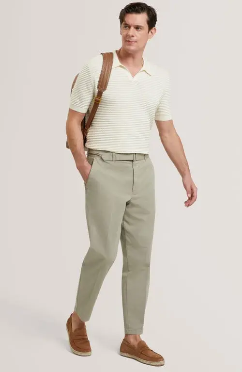 Ted Baker London Bestel Textured Cotton Polo - White