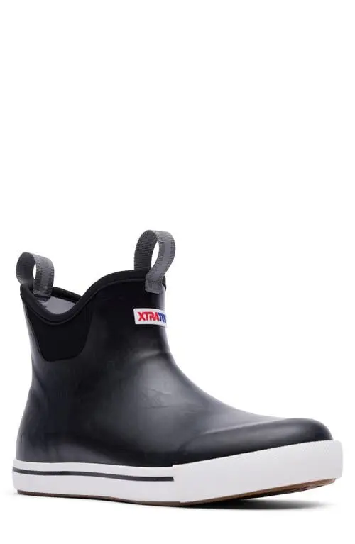 XTRATUF Waterproof Ankle Deck Boots - Black