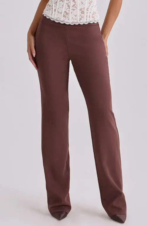 House Of Cb Chiara Straight Leg Crepe Trousers