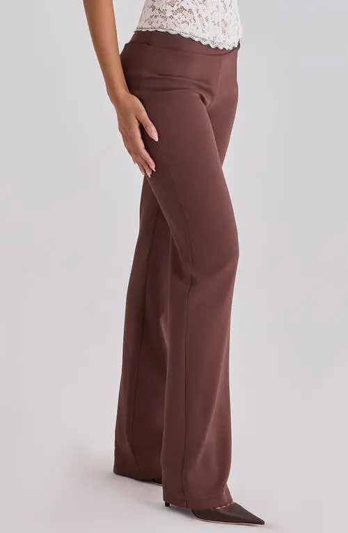 House Of Cb Chiara Straight Leg Crepe Trousers