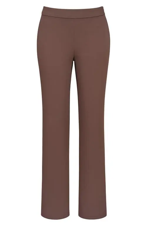 House Of Cb Chiara Straight Leg Crepe Trousers