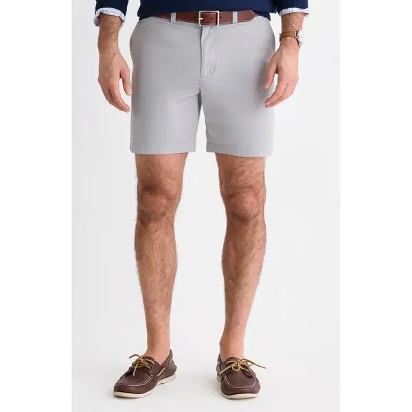 Vineyard Vines Chilmark 7-inch Stretch Chino Shorts - Granite