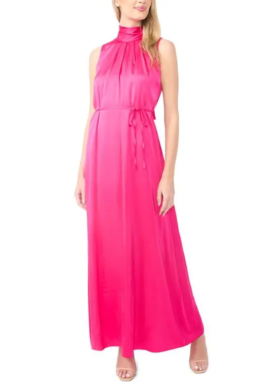 Ted Baker London Gathered Halter Neck Maxi Dress - Beetroot Pink