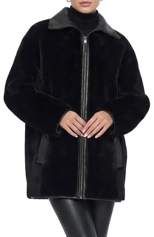 Gorski Reversible Genuine Shearling Jacket