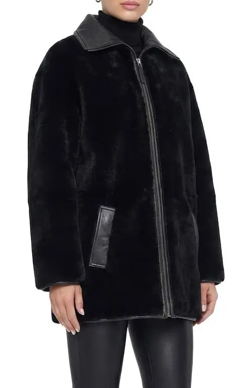 Gorski Reversible Genuine Shearling Jacket