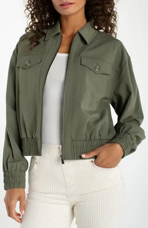 LIVERPOOL Zip Front Jacket - Martini Olive