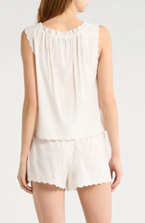 REFORMATION Hazel Eyelet Pajamas - Ivory