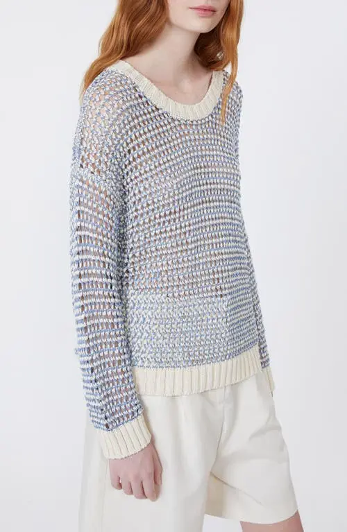 Max Mara Open Stitch Crewneck Sweater - Light Blue