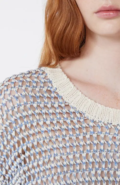 Max Mara Open Stitch Crewneck Sweater - Light Blue