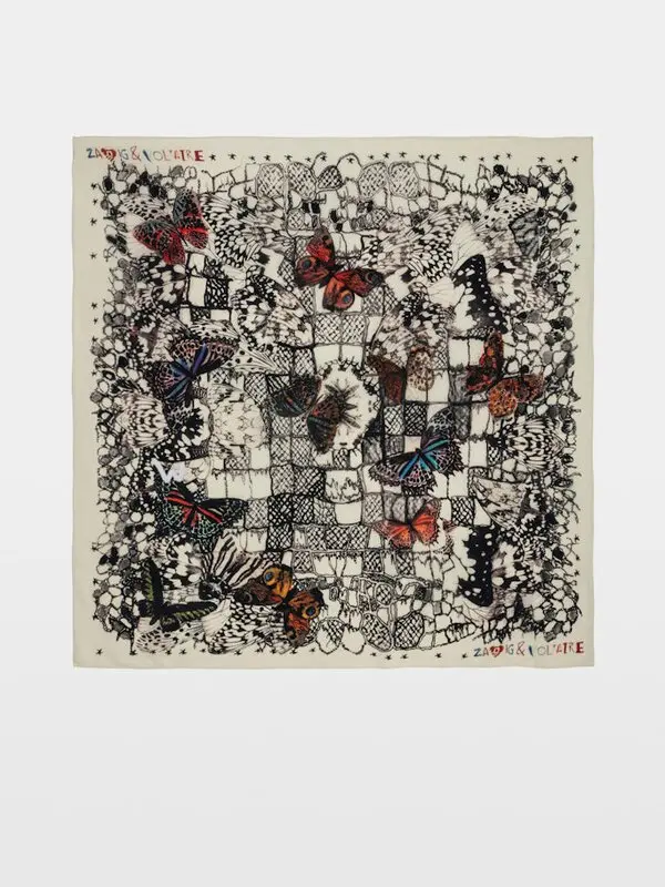 Zadig&Voltaire Blondie 135 Silk Scarf - Flash