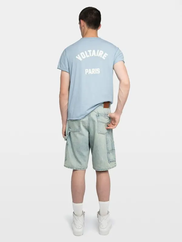 Zadig&Voltaire Henley Monastir T-shirt - Cloud