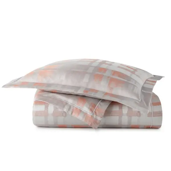 PEACOCK ALLEY Enzo Jacquard Duvet Cover - Coral