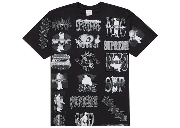 Supreme Flash Tee Shirt - Black