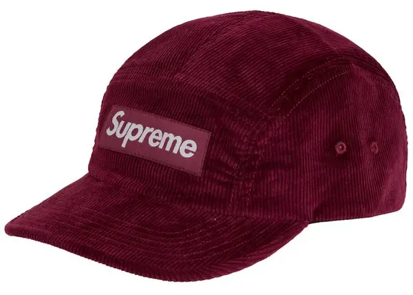 Supreme Corduroy Camp Cap - Magenta