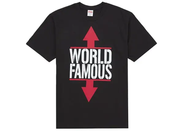 Supreme World Famous Tee Shirt - Black