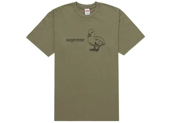 Supreme Duck Tee Shirt - Light Olive