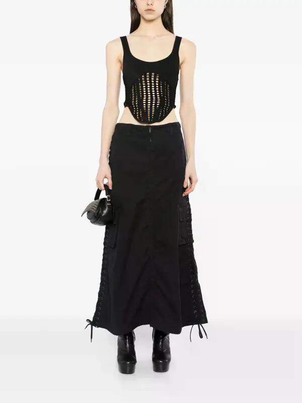 Balenciaga Cargo Drawstring Skirt