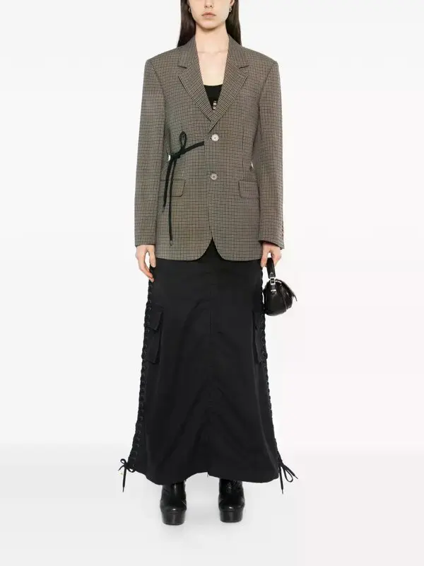 Balenciaga Check Wrap Blazer