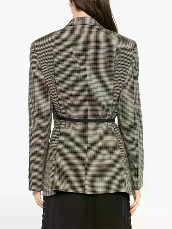 Balenciaga Check Wrap Blazer