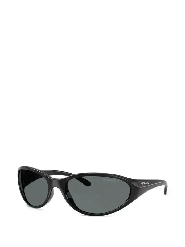 ARNETTE Raven Oval-frame Sunglasses - Black