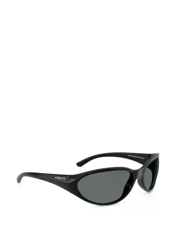 ARNETTE Raven Oval-frame Sunglasses - Black