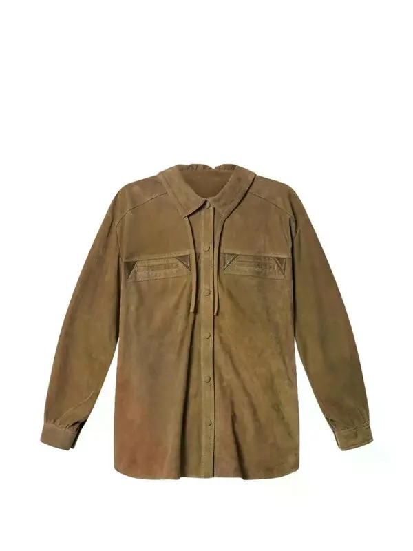 Isabel Marant Étoile Maldia Suede Shirt - Brown