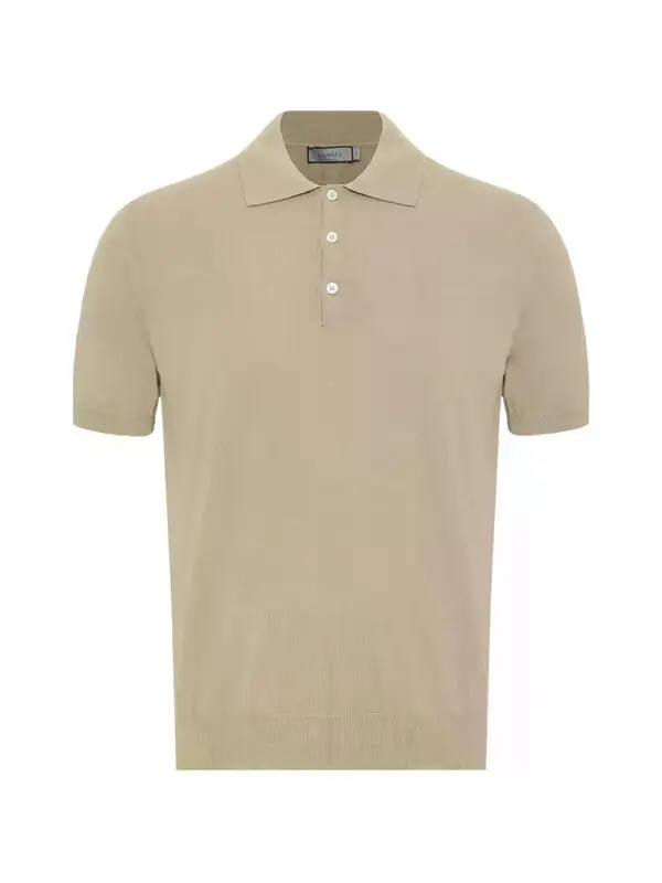 Canali Point Polo Shirt - Neutrals