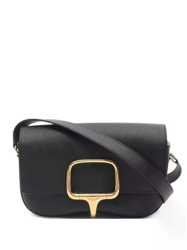 Hermès 2024 Della Cavalleria Grained Hardware Cross Body Bag - Black