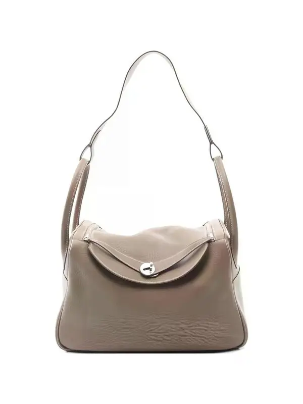 Hermès 2015 34 Lindy Leather Shoulder Bag - Neutrals
