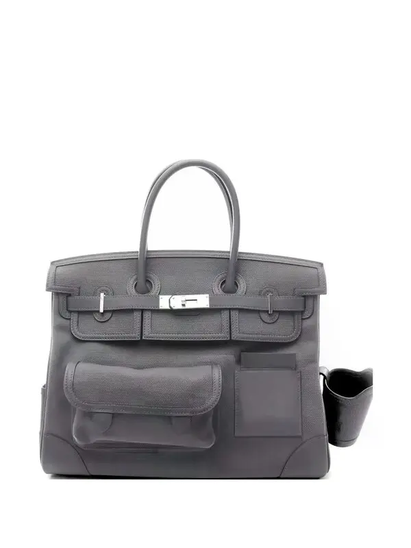 Hermès 2025 Birkin Cargo 35 Grimisty Tote Bag - Grey