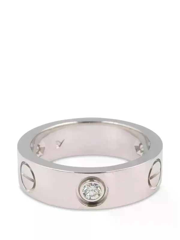CARTIER 2010s Love Diamond Ring - Silver